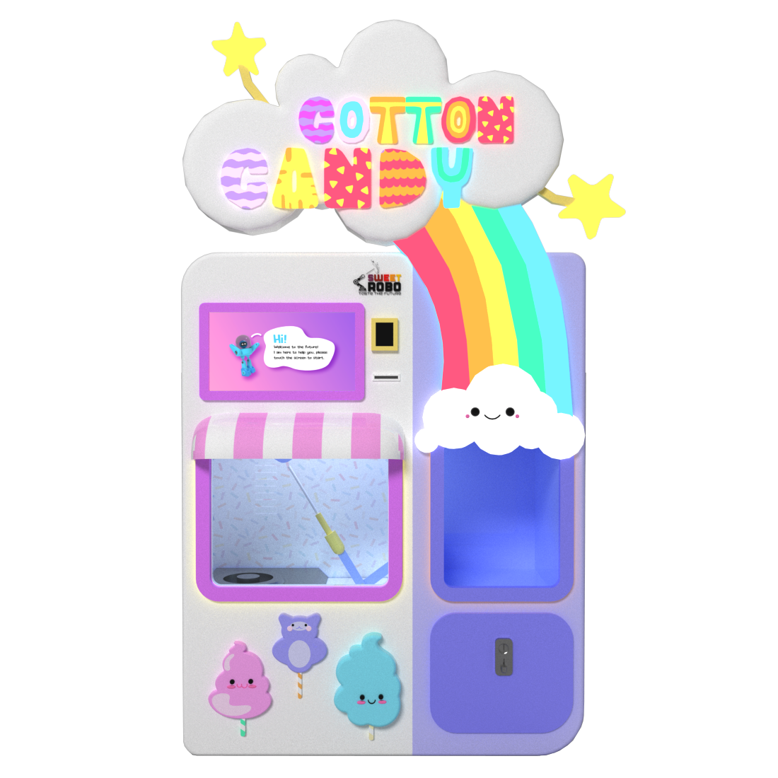 Sweet Robo Cotton Candy Robot VX — Game Room Shop