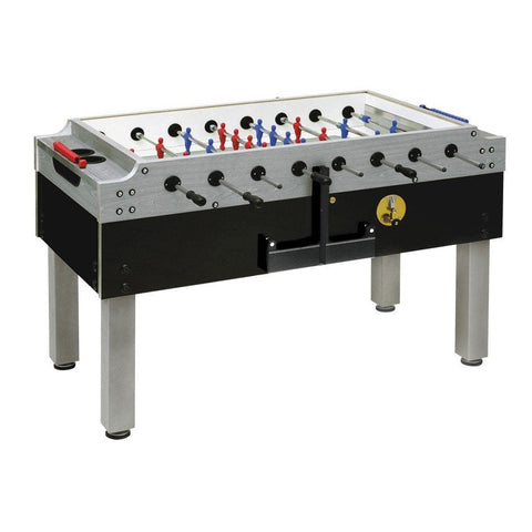 Garlando Olympic Silver Coin Operated Indoor Foosball Table – Game Room ...