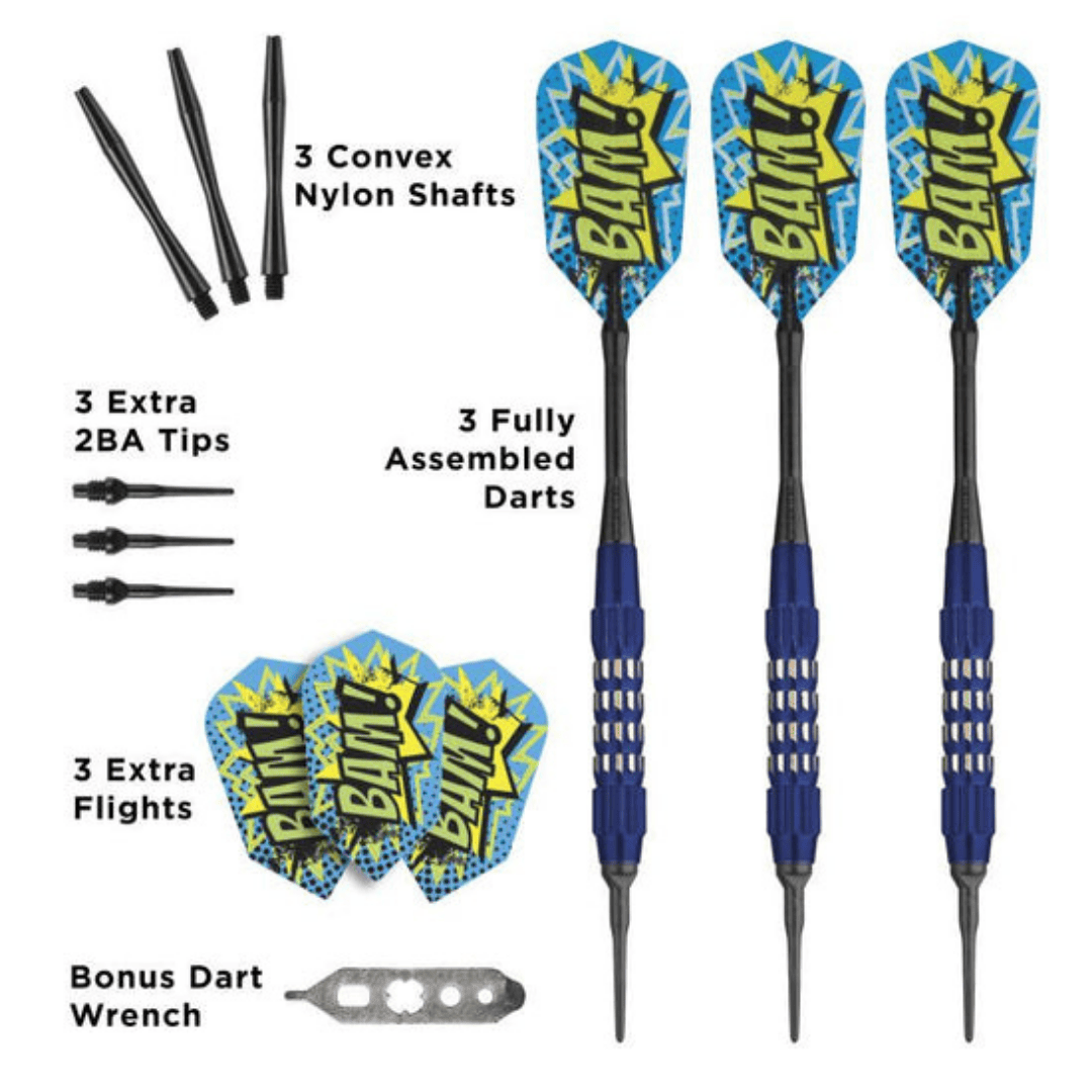 Viper Comix BAM! Soft Tip Darts Blue 18 Grams — Game Room Shop