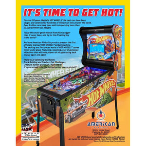 American Pinball Hot Wheels Pinball Machine — Game Room Shop