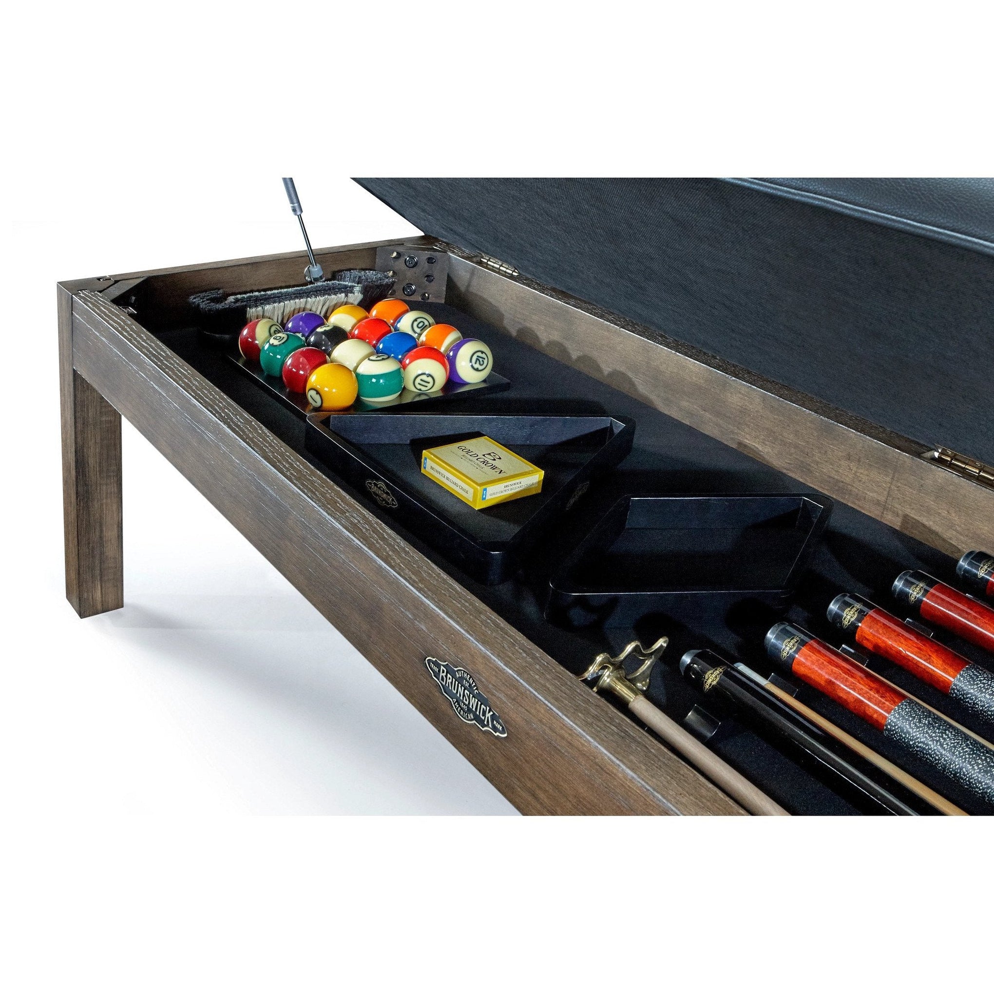 Brunswick Centennial Storage Bench — Game Room Shop