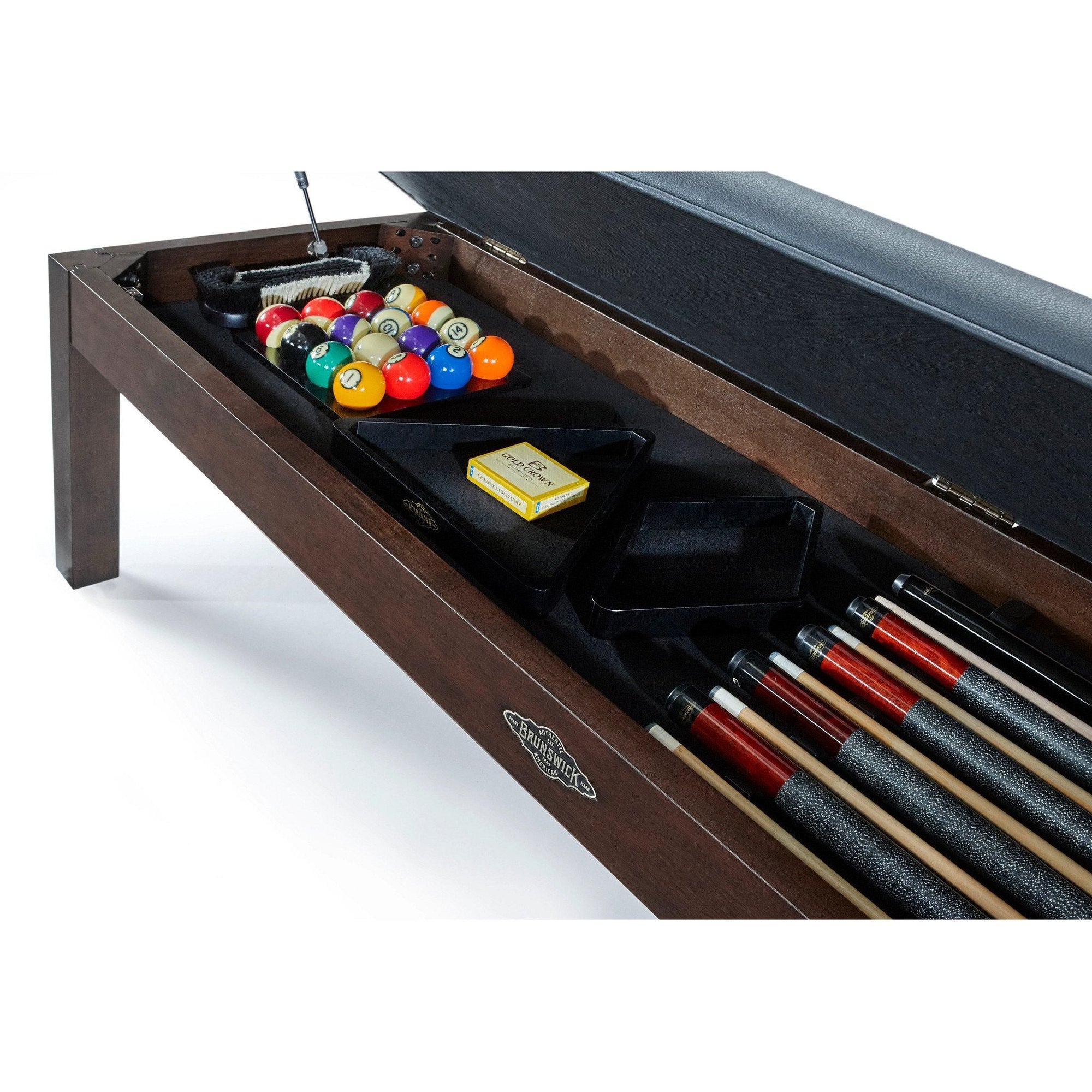 Brunswick Centennial Storage Bench — Game Room Shop