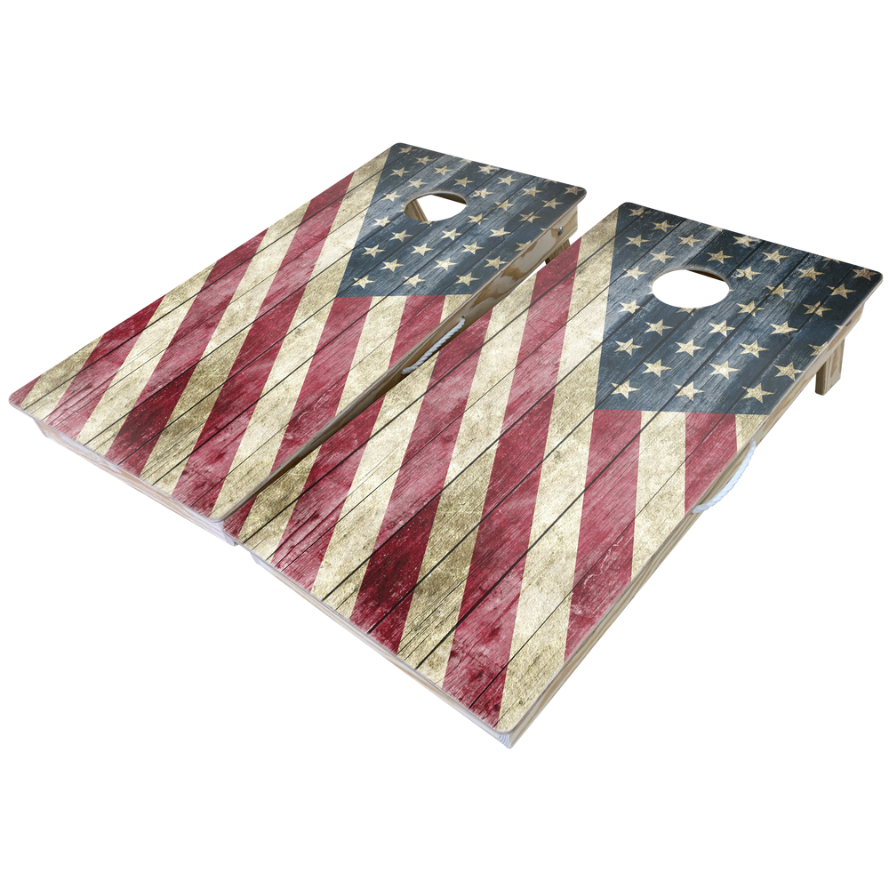 Rustic Theme Cornhole Boards — Game Room Shop
