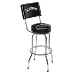 Jack Daniel's Steel Bar Stool with Backrest — Game Room Shop